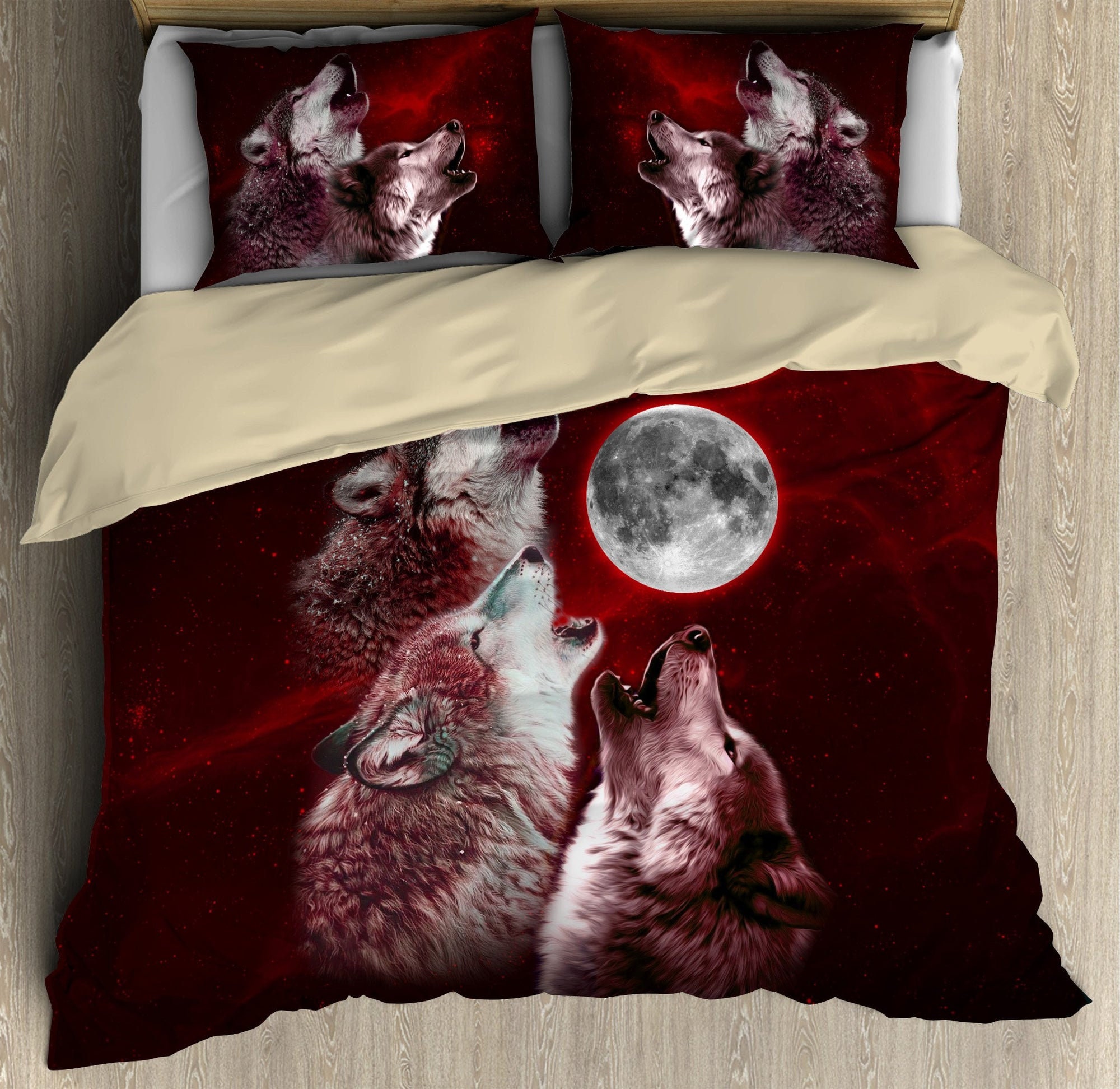 Native American Bedding Set Wolf 3D Printed Bedding Cover Wolf Bedding ...