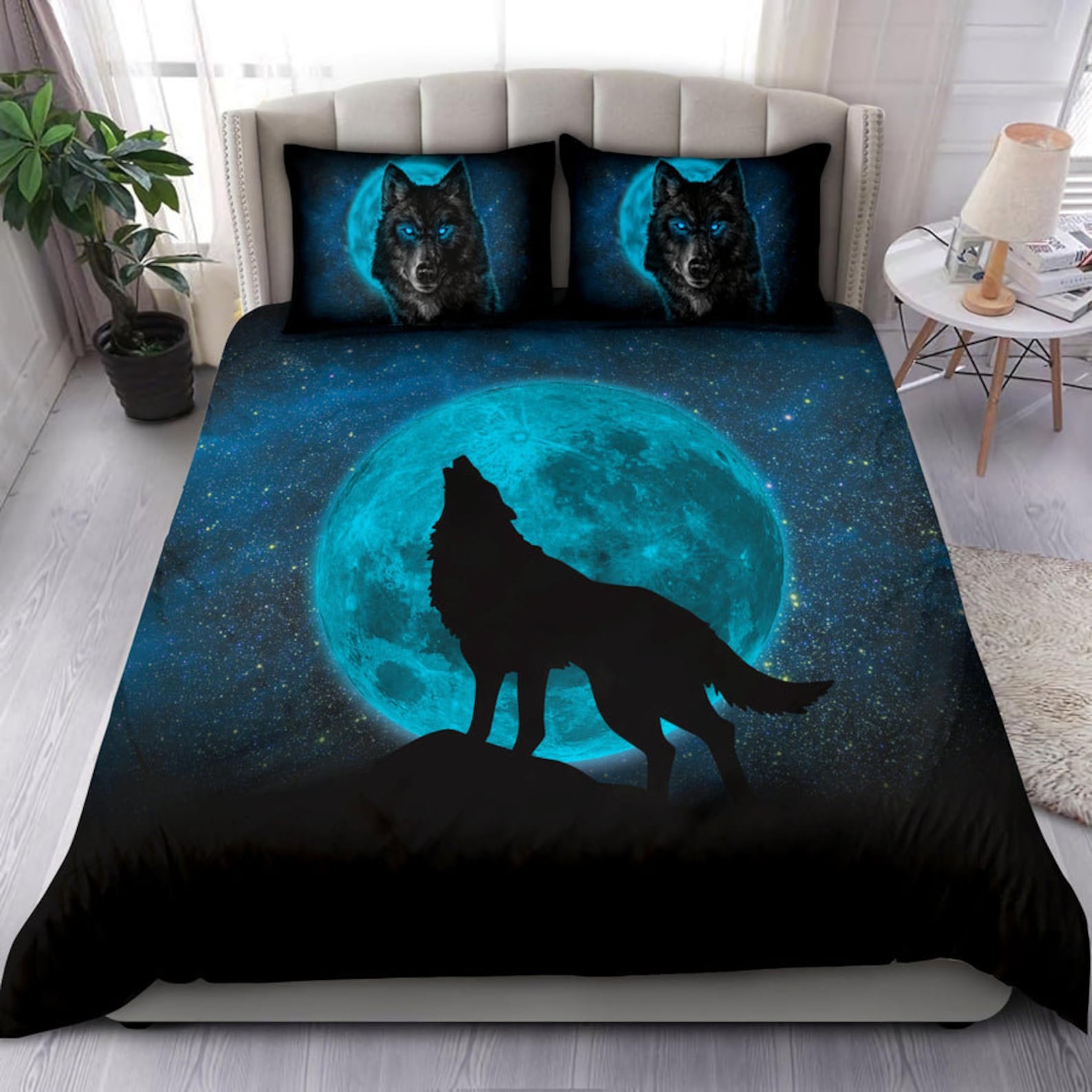 Native American Bedding Set Wolf 3D Printed Bedding Cover Wolf Bedding ...
