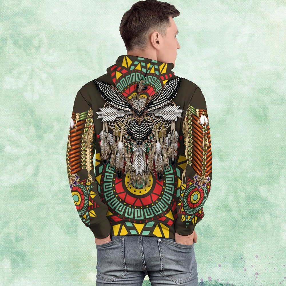 Native American Hoody Indigenous Long Sleeve Thicken Hoodie - Etsy