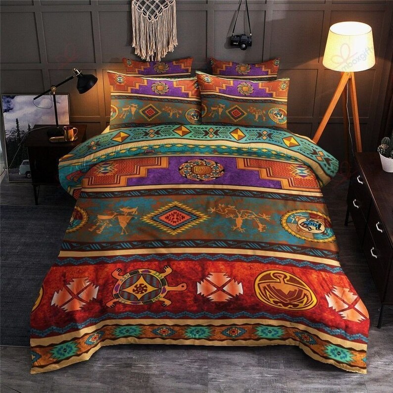 Native American Bedding Set Native Art 3D Printed Bedding - Etsy
