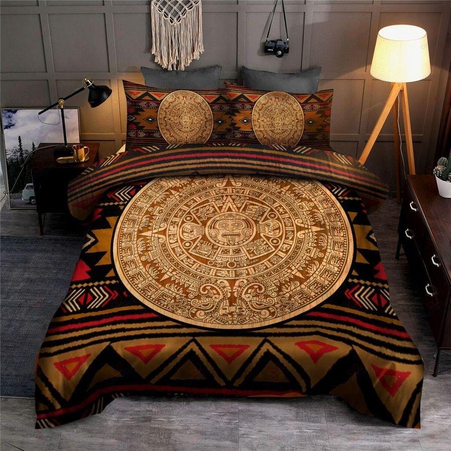 Aztec Bedding Set, Indigenous Bedding, Geometric Aztec-themed Bedding ...