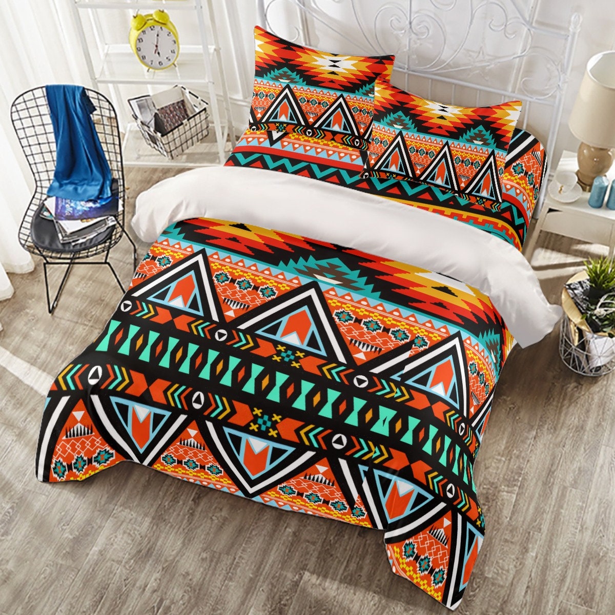 Native American Bedding, Tribal Bedding Set, Boho Bedding With Native ...