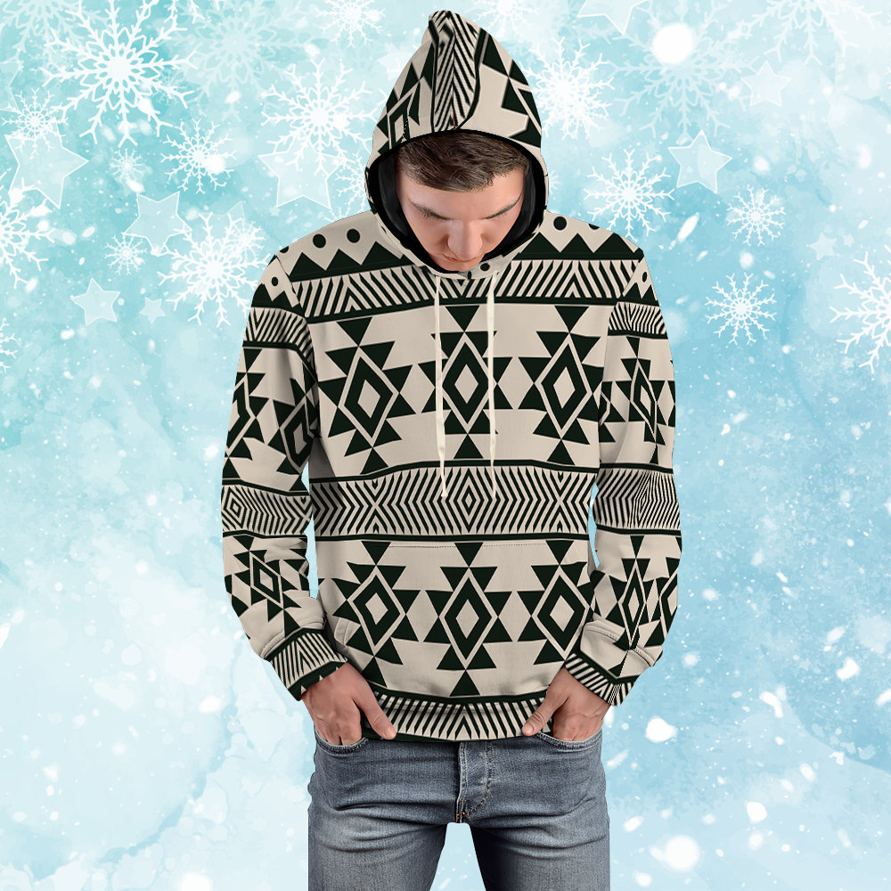 Personalized Native American Indian Unisex Hoodie Tribal Aztec Pattern ...