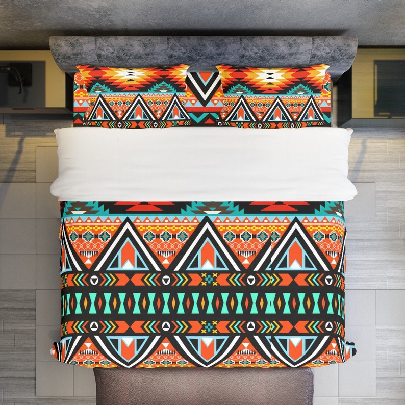 Native American Bedding, Tribal Bedding Set, Boho Bedding With Native ...