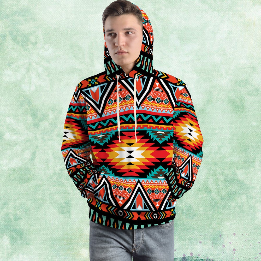 Personalized Aztec Tribal Hoody Mexican Long Sleeve Thicken Hoodie ...