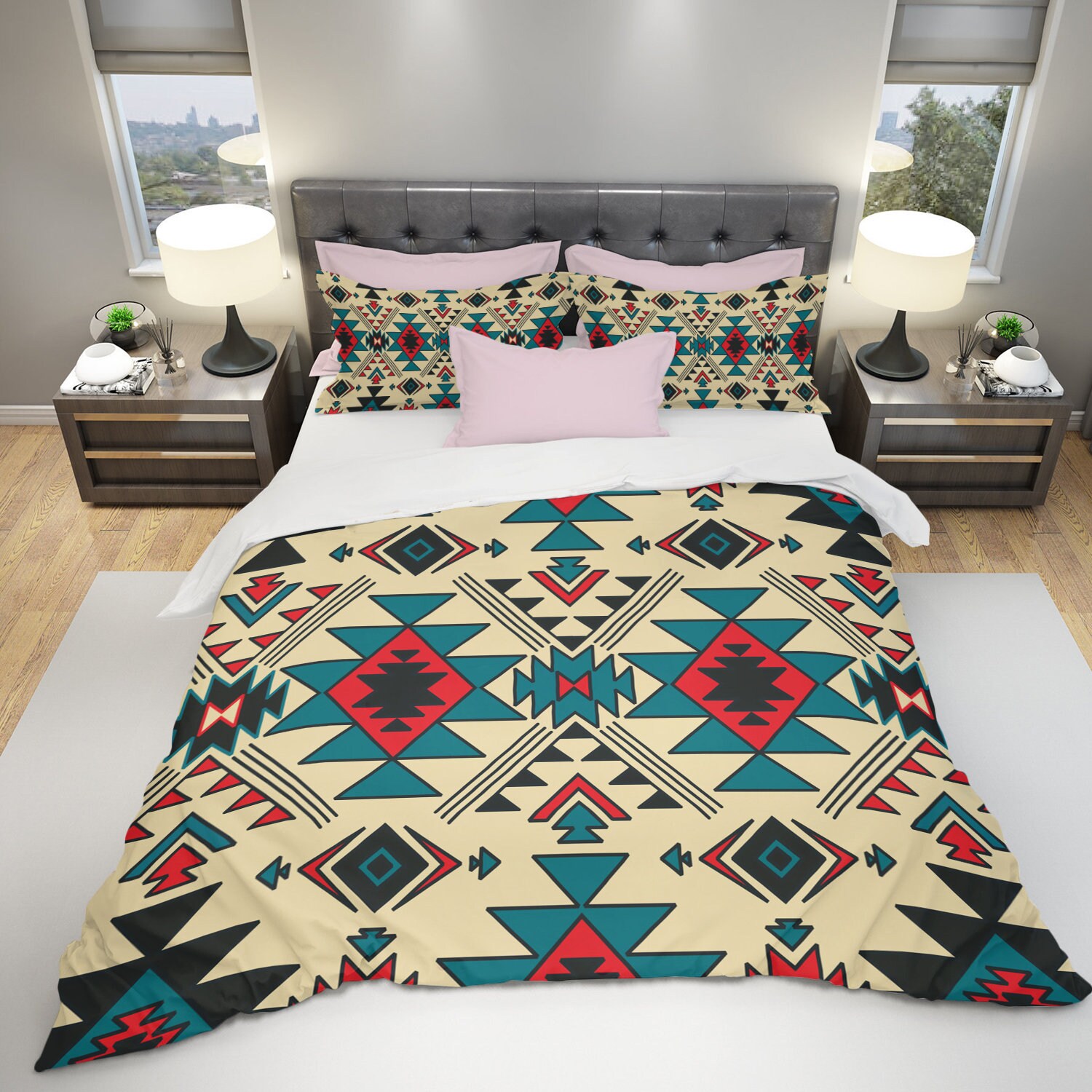 Native American Bedding Set, Native Art 3D Printed Bedding Cover ...