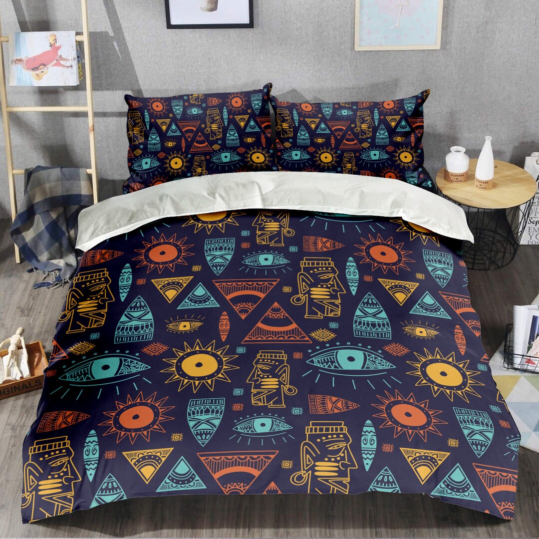 Native American Bedding Set, Native Art 3D Printed Bedding Cover ...