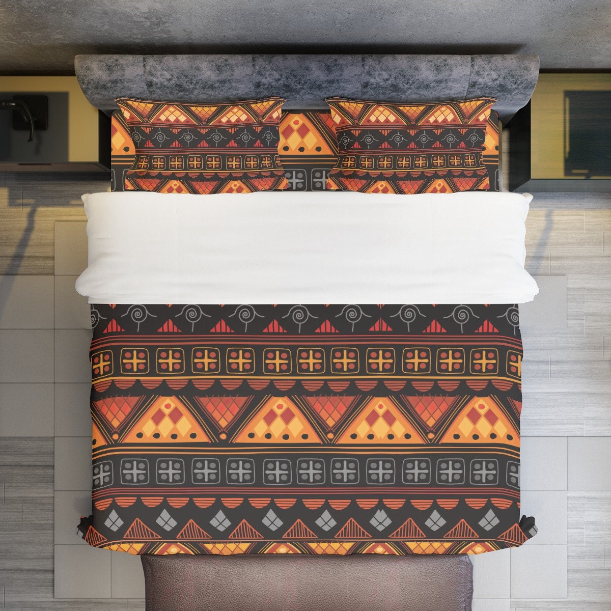 Native American Bedding, Tribal Bedding Set, Boho Bedding With Native ...