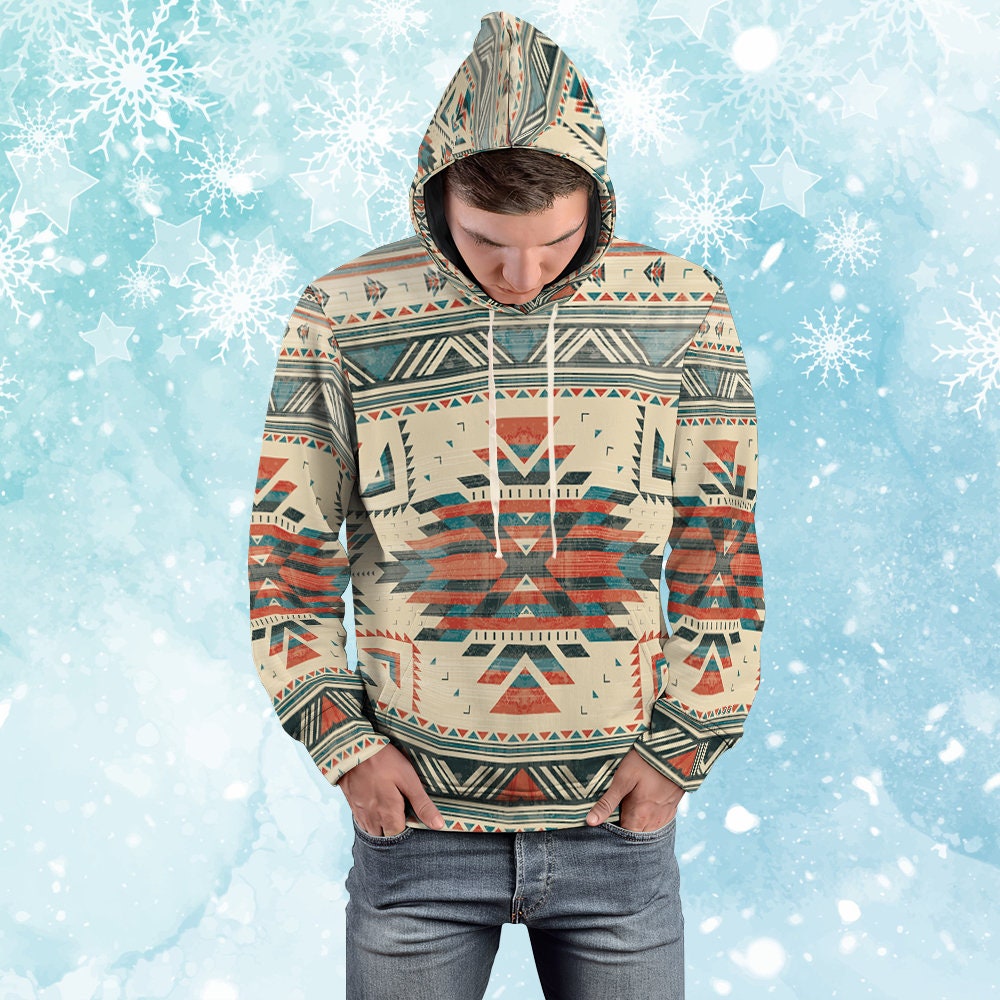 Personalized Native American Indian Unisex Hoodie Tribal Aztec Pattern ...