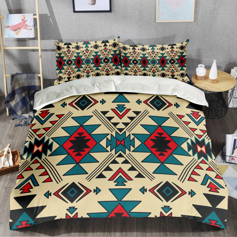 Native American Bedding Set, Native Art 3D Printed Bedding Cover ...