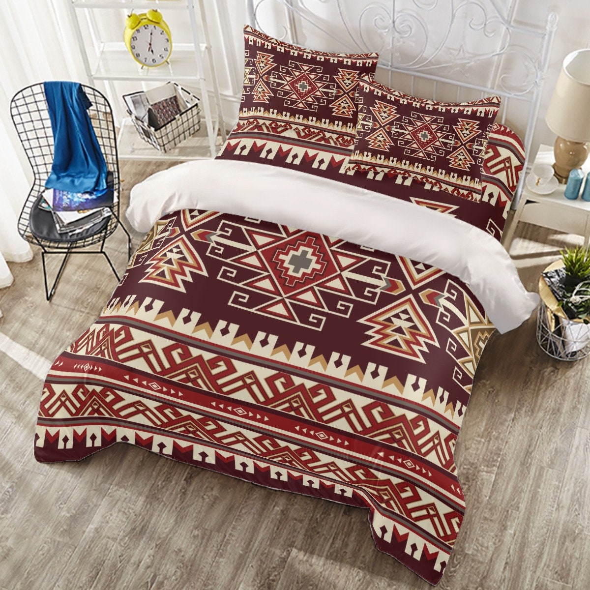 Native American Bedding Set, Native Art 3D Printed Bedding Cover ...