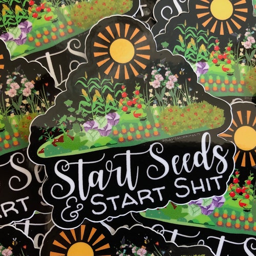Seed Starting Sticker Gardener Sticker Vinyl Stickers - Etsy