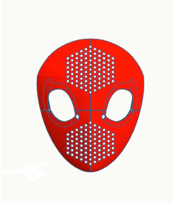 Spectacular Spider-Man Face Shell Model 3d Print | Etsy
