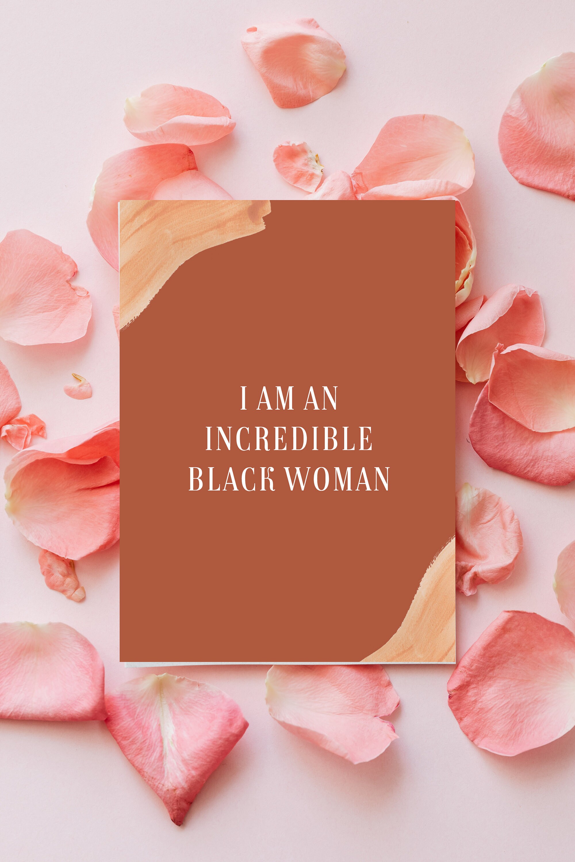 Positive Affirmation For Black Women Poster Black Women Quote Etsy Uk