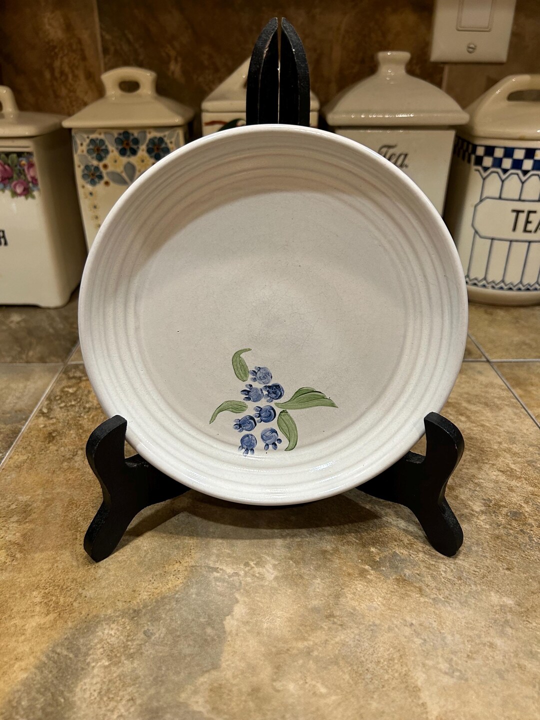 Rackliffe Pottery Blueberry Plate - Etsy