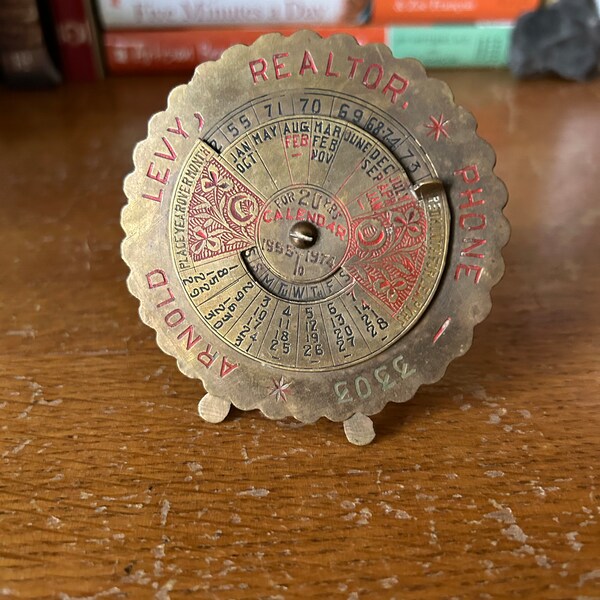 Brass Perpetual Calendar - Etsy