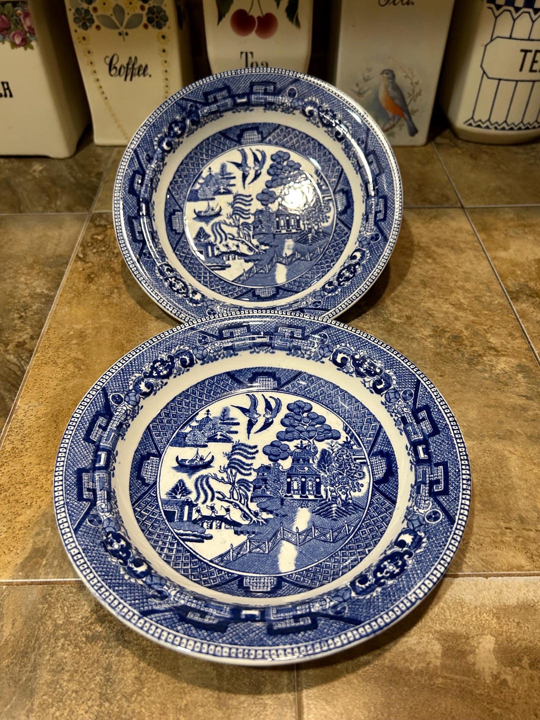 Ridgeway Blue Willow Soup Bowls - Set of 2 - Etsy