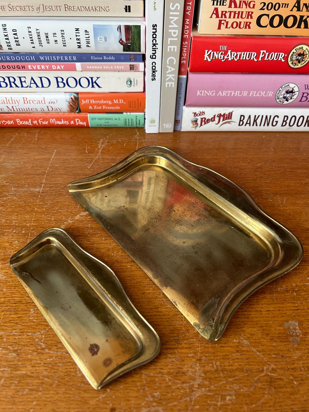 Antique Brass Crumb Trays - Set of 2 - Etsy