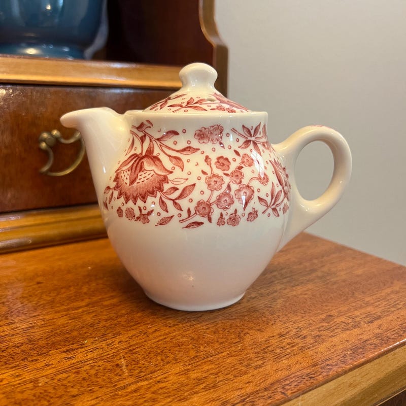Red Teapot - Etsy