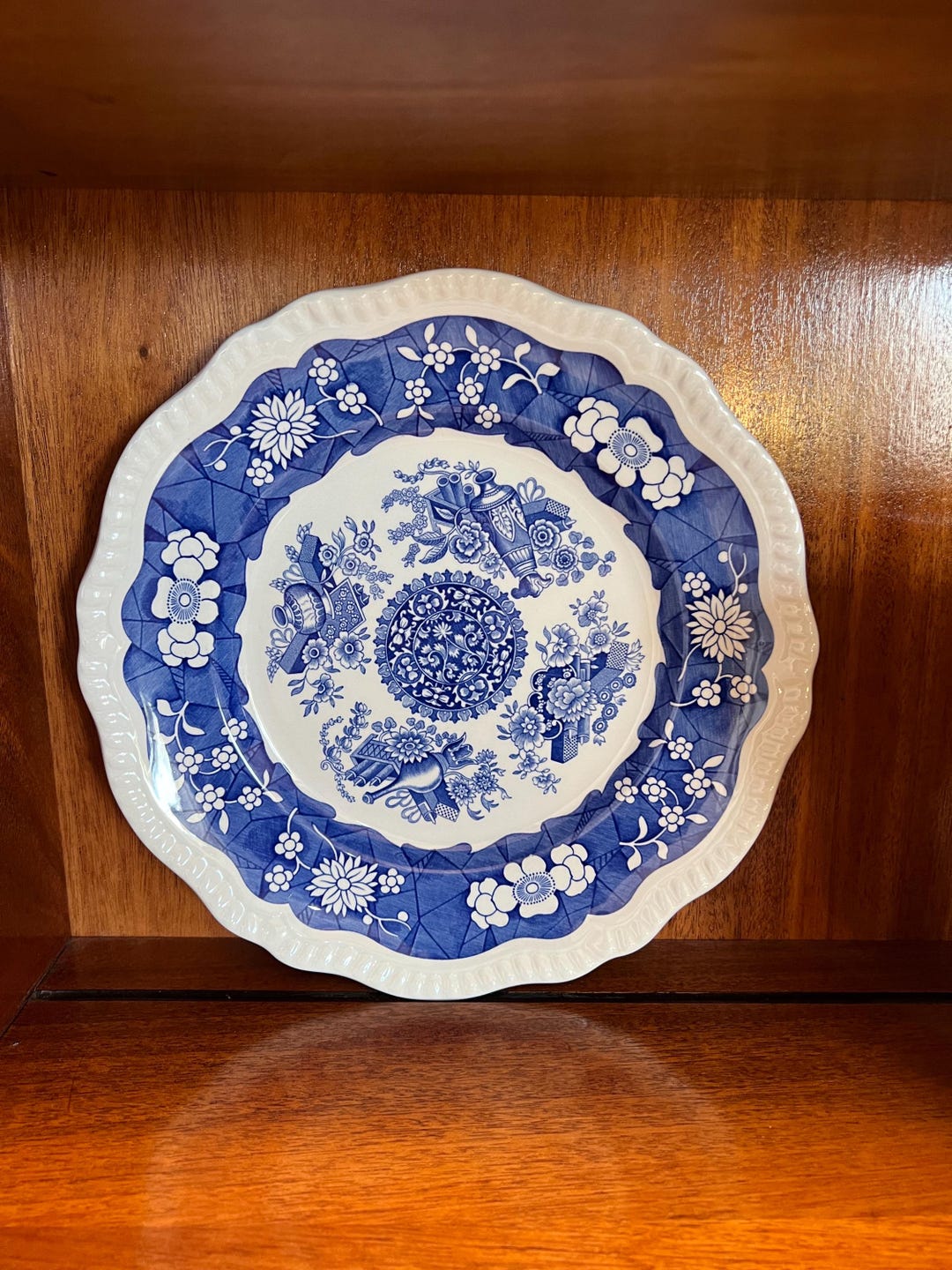 Spode Blue Room Trophies Plate - Etsy