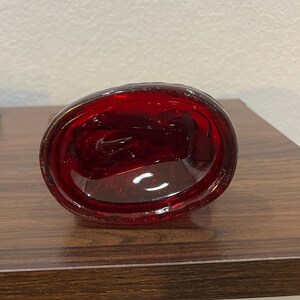 LE Smith Girl and Geese Red Glass Figurine - Etsy