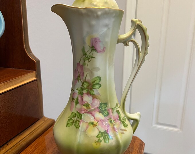 Nippon Hand Painted Chocolate Pot - Etsy Nippon Hand Painted Chocolate Pot - Etsy