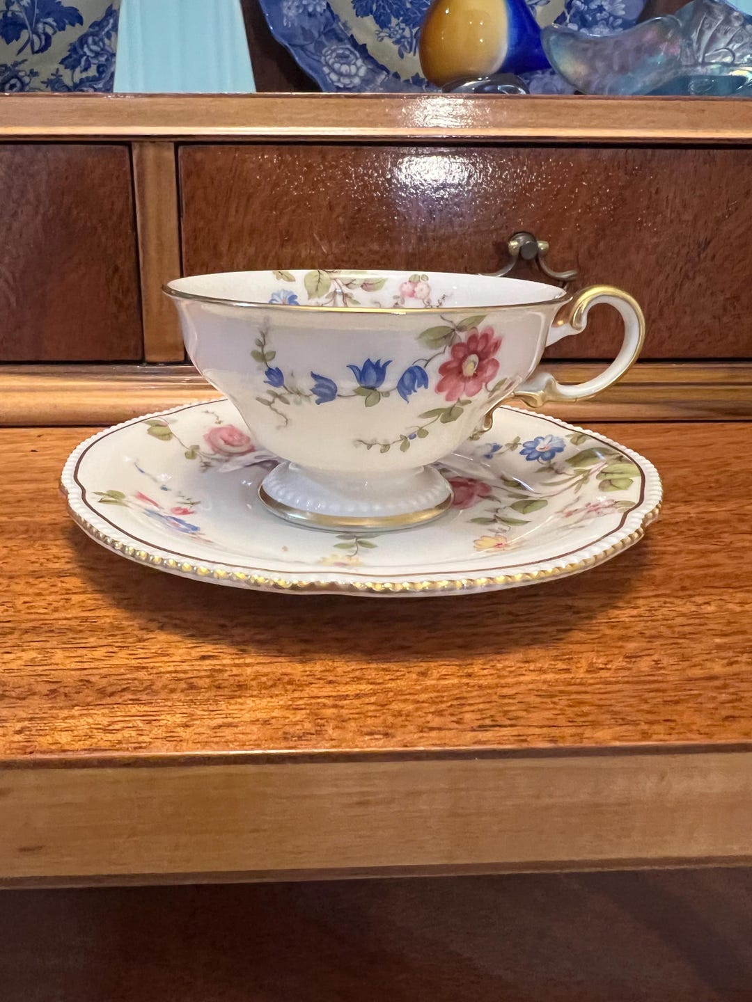 Castleton China Sunnyvale Tea Cup and Saucer - Etsy