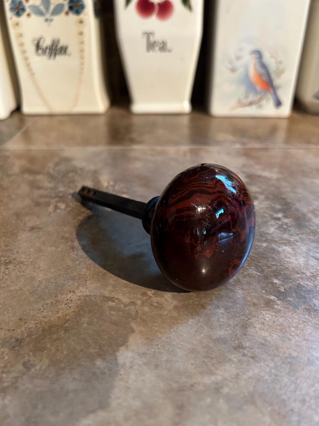 Vintage Bennington Style Door Knob & Spindle - Etsy