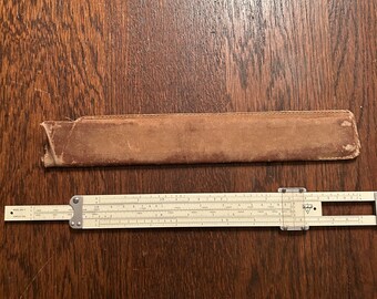Slide Ruler in Leather Sheath . VTG Pickett 902-T Trig Slide Rule Slide ...