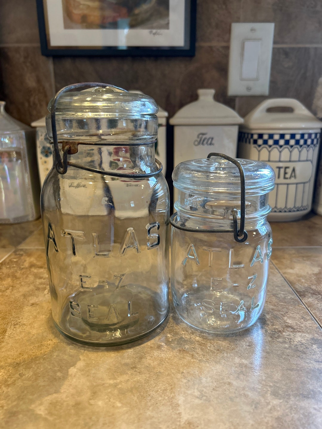 Atlas Canning Jars - Set of 2 - Etsy