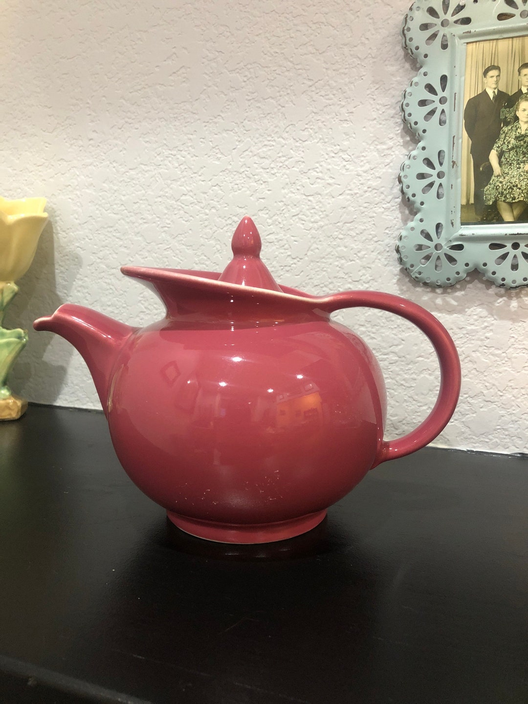 Hall Maroon Windshield Teapot - Etsy