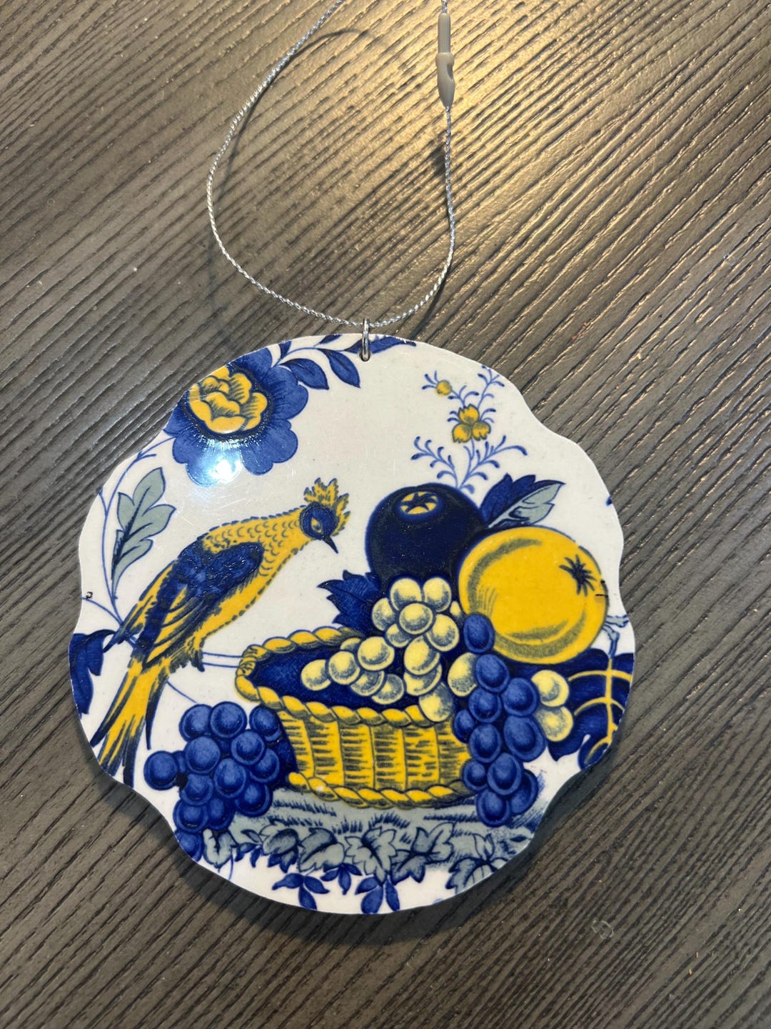 Spode Blue Bird Broken China Ornament - Etsy