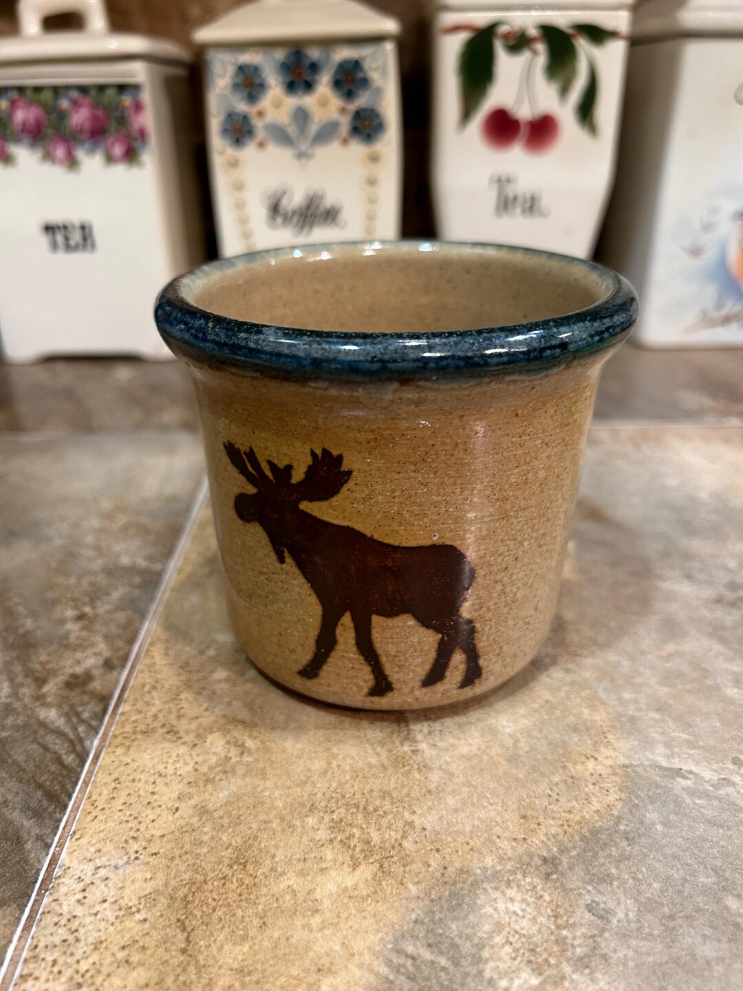 Vintage Monroe Salt Works Pottery Moose Crock - Small - Etsy