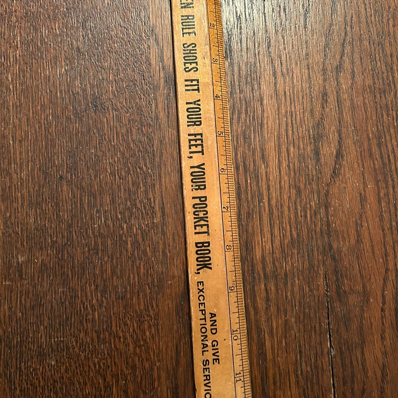 Vintage Wooden Ruler - Etsy