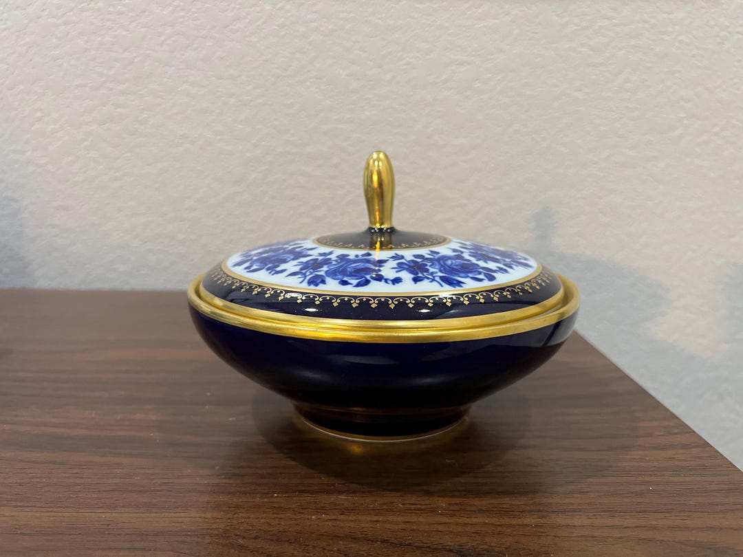 Paramount Classics Cobalt Blue Lidded Bowl - Etsy