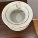 Hall White and Gold Spittoon - Etsy