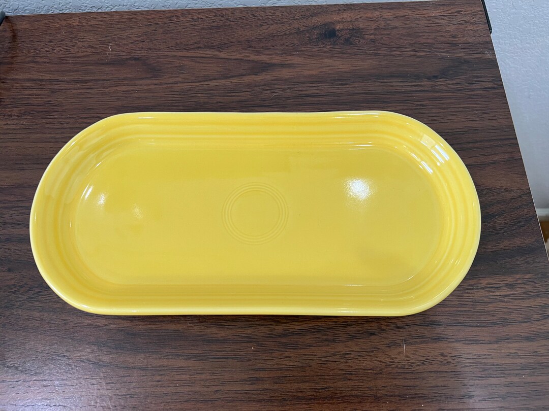 Fiesta Bright Yellow Oval Platter - Etsy
