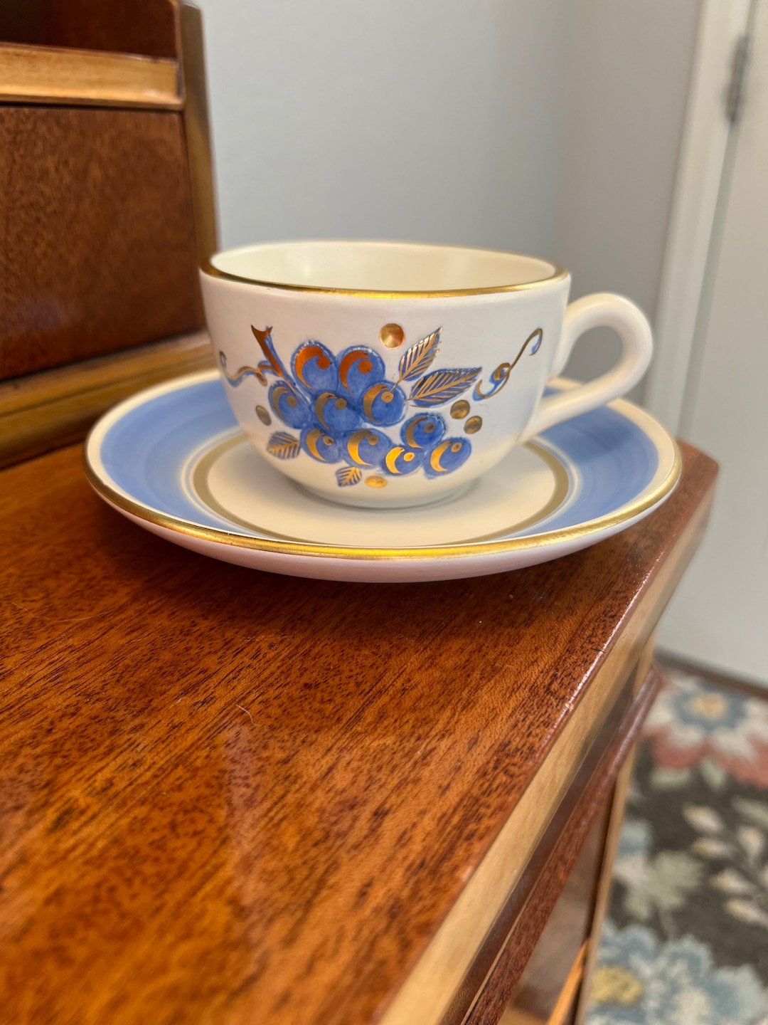 Stangl Pottery Concord Tea Cup and Saucer - Etsy