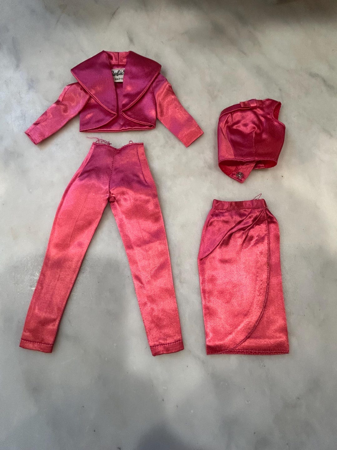 Vintage Barbie Satin 'N Rose #1611 Outfit From 1963 - Etsy
