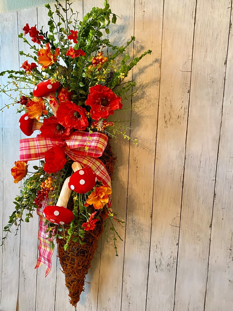 Spring Wreath, Spring Door Hanger, Spring Home Decor, Carrot Wreath ...
