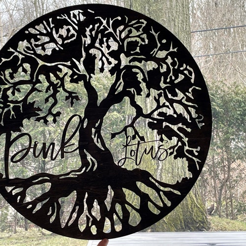 Tree of Life With Name and Date Metal Monogram Monogram - Etsy