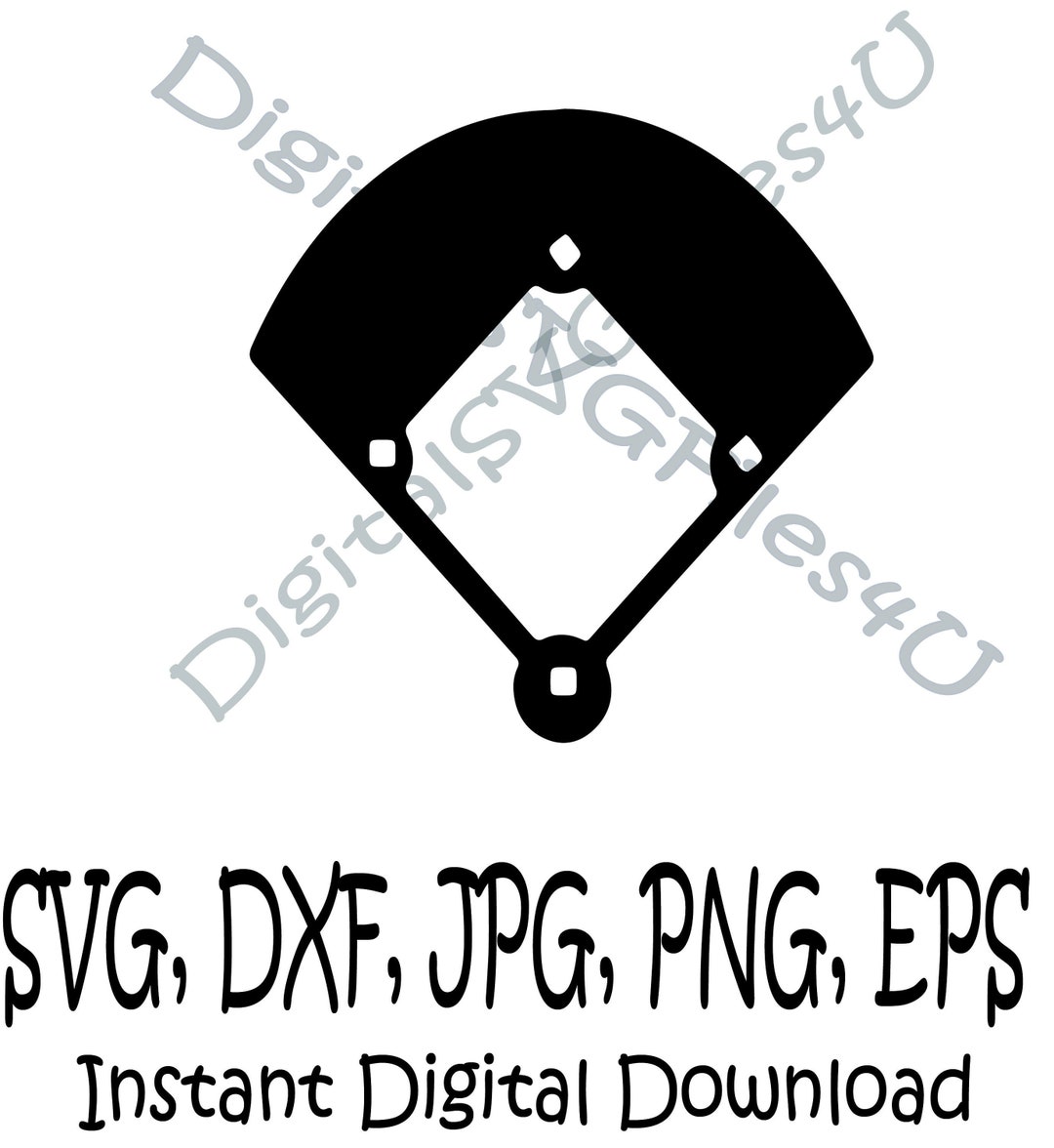 Baseball Field SVG, Baseball Diamond Svg, Baseball Game Svg, Baseball ...