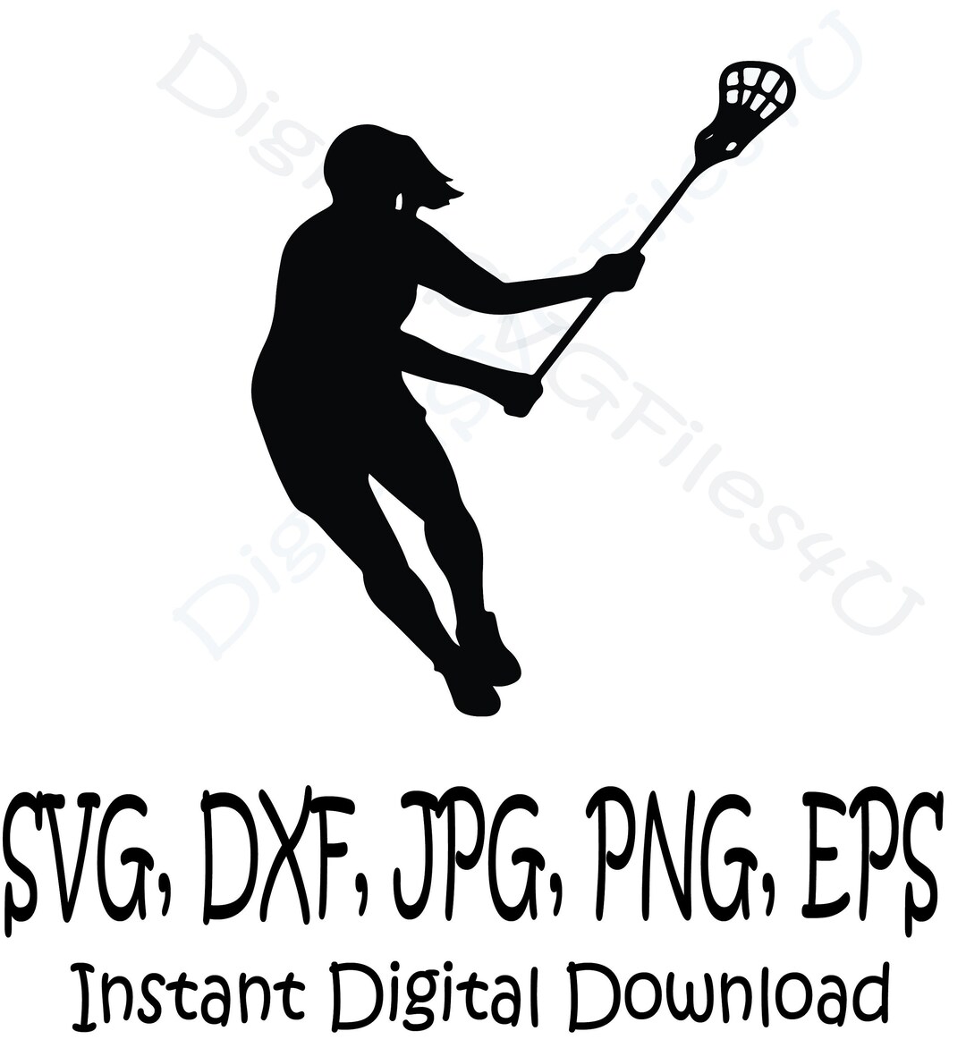 Girl Lacrosse Player SVG, Lacrosse Player Svg, Lacrosee Playing Svg ...