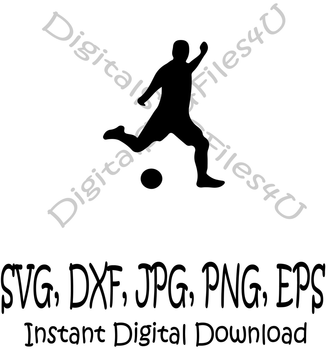 Soccer Player SVG, Boy Soccer Player Svg, Soccer Boy With Ball Svg ...