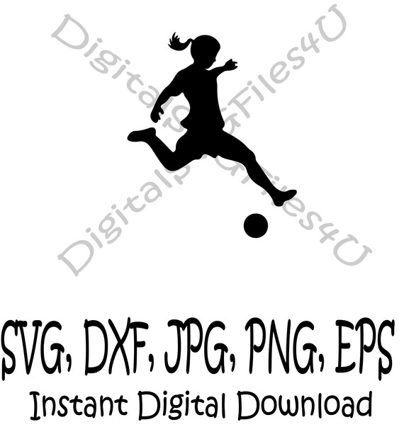 Girl Soccer Player SVG Soccer Player Svg Soccer Girl With - Etsy UK