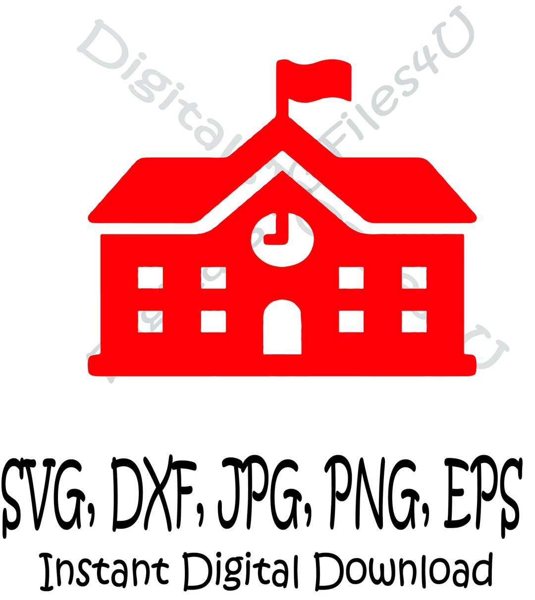 School SVG, School Building Svg, Back to School Svg, Grammer School Svg ...