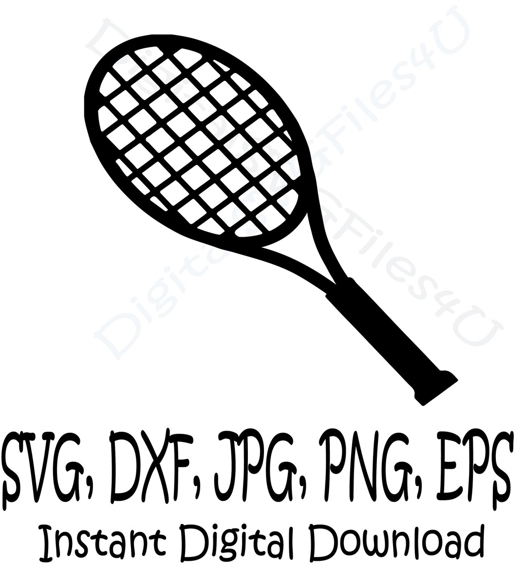 Tennis Racket SVG, Tennis Racket Player Svg, Tennis Player Svg, Tennis ...