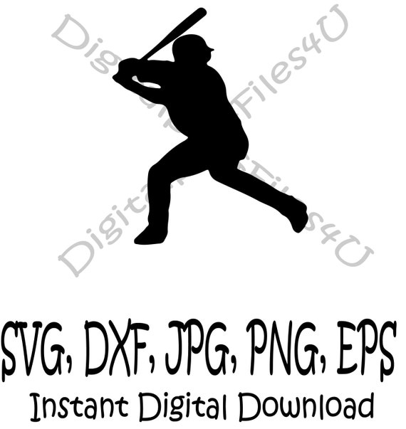 Baseball Player SVG Baseball Bat Player Svg Baseball Svg - Etsy