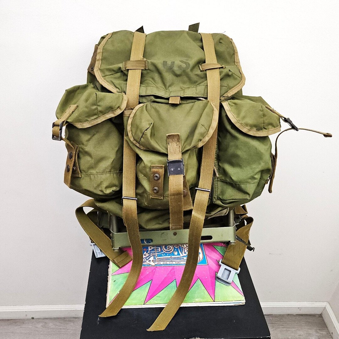 Vintage 1984 US Army ALICE Combat Field Pack W/ Frame Military Issue LC ...