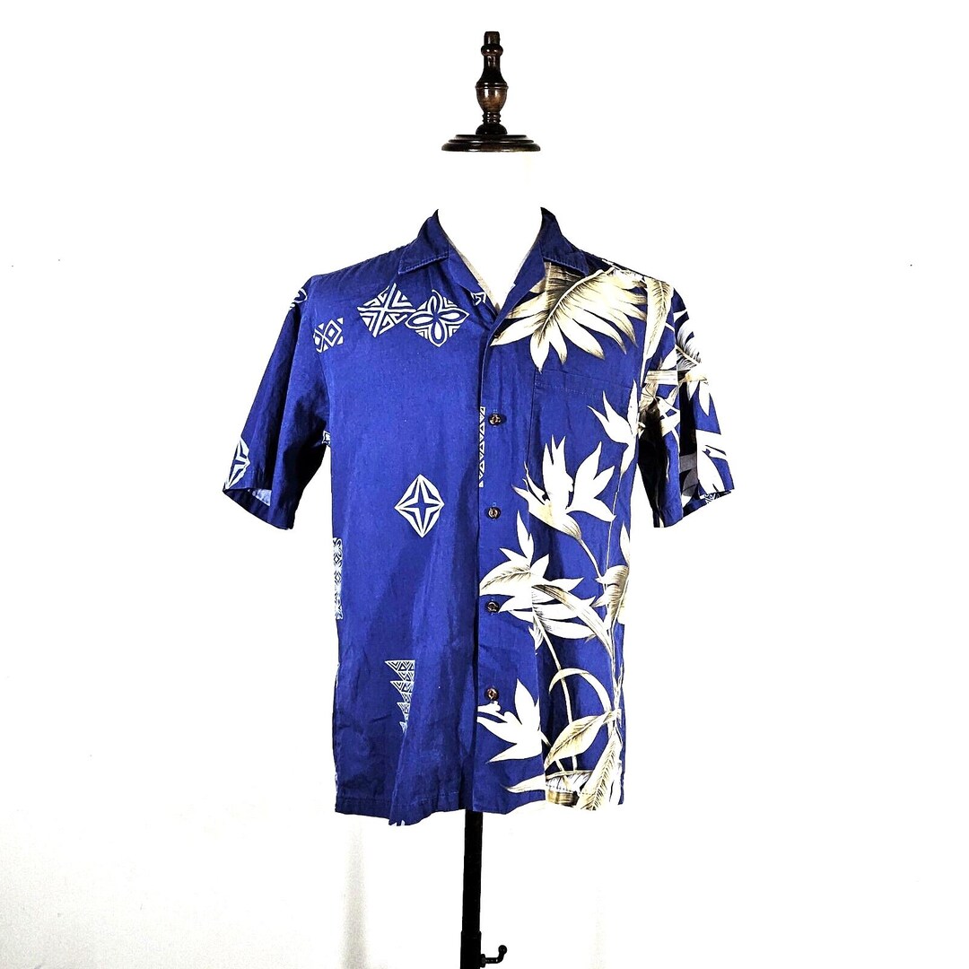 Vintage Winnie Fashion Mens M Hawaiian Shirt Vtg Tiki Camp Floral Surf ...